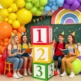 3Pcs 123 Balloon Box Decorations Party Decor Cartoon Street Party ...