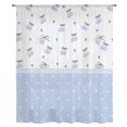 Blue Cherry Sheer Curtains 54 Inches Long for Bedroom, Elegant Pastoral ...