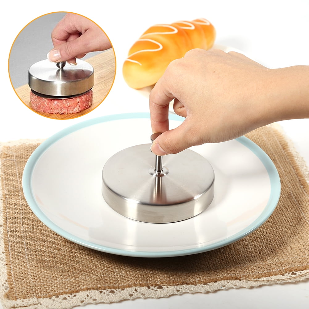 LHCER Stainless Steel Heavy Duty Stuffed Hamburger Meat Beef Press ...