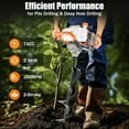 71CC Gas Powered Post Hole Digger Borer 2 Stroke Engine Earth Auger ...