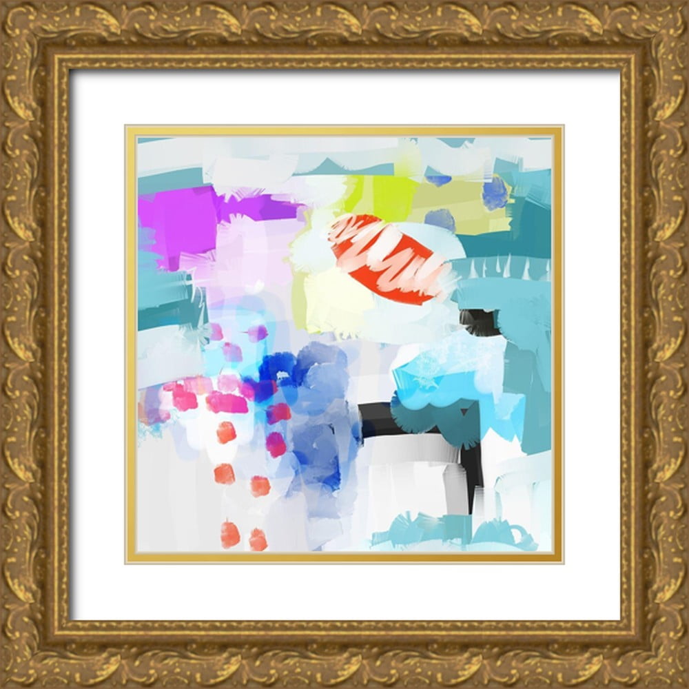 Auda, Christine 15x15 Gold Ornate Wood Framed with Double Matting ...