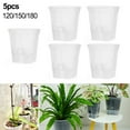 Clear Plastic Plant Nursery Pots with Saucer Transparent Tool with ...