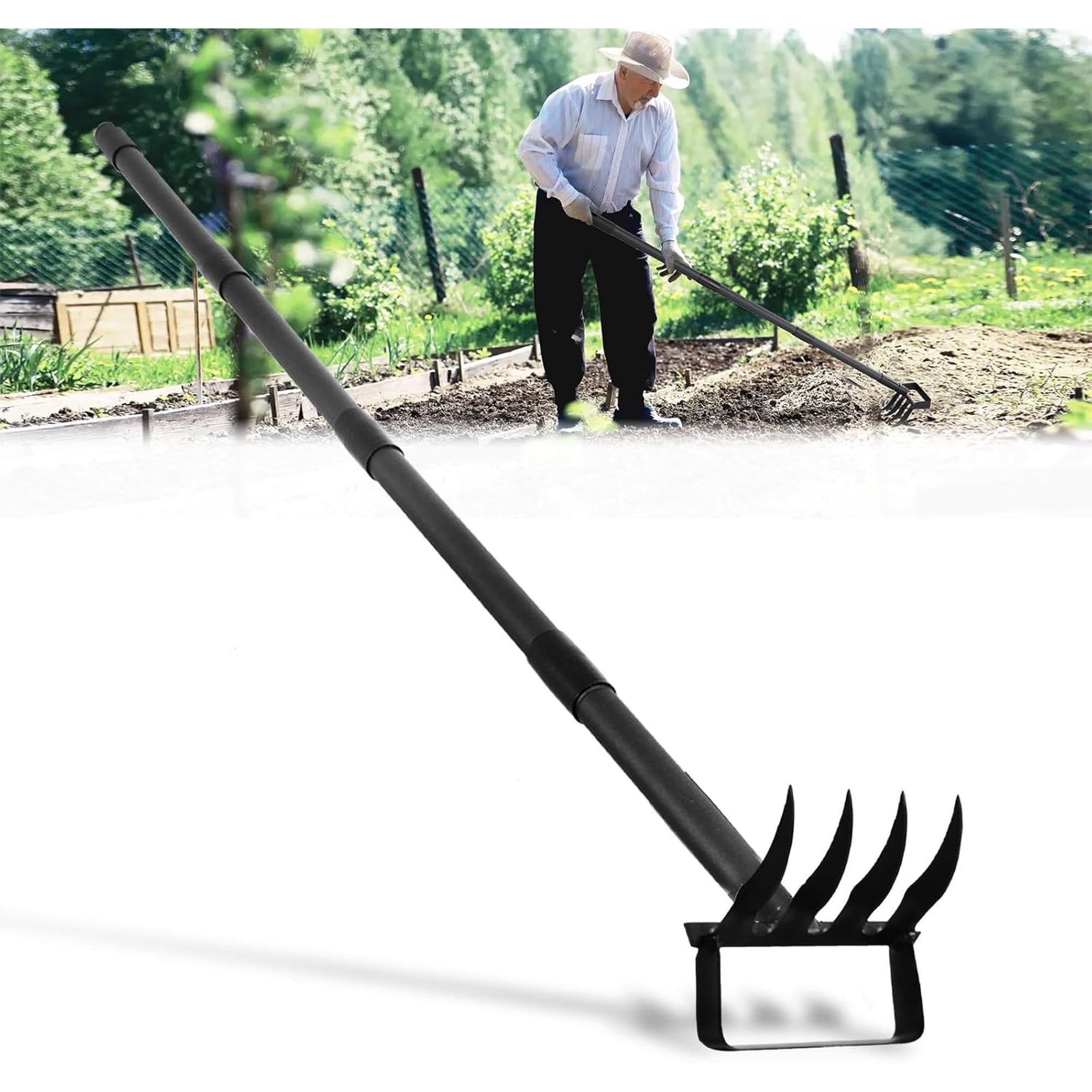 Click here for Sansilou Garden Hoe Stirrup Hoe Weeding Tools  2-I... prices