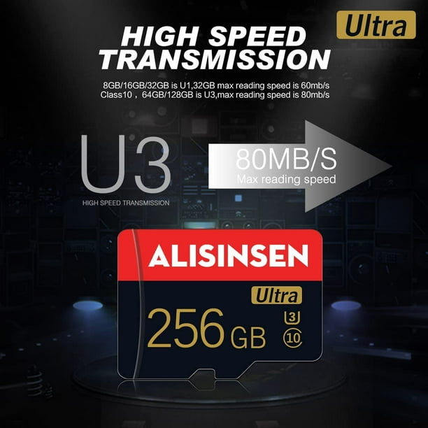 Micro SD Card 256GB Memory Card Class 10 Micro SD Memory Card 256GB ...