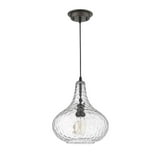 CHLOE Lighting HAILEY Transitional 1 Light Rubbed Bronze Ceiling Mini ...