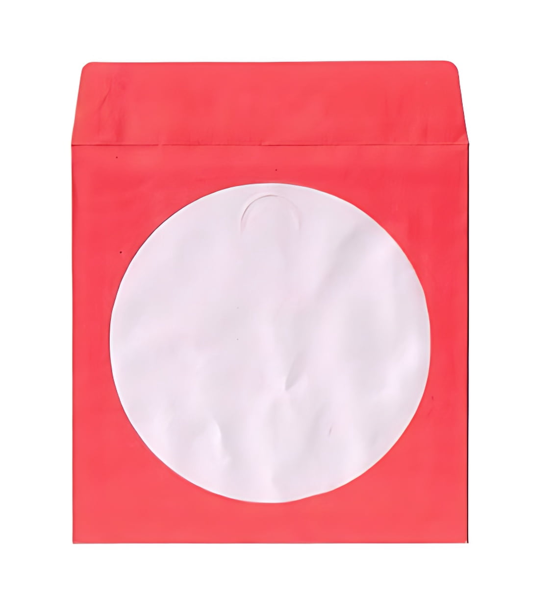 CheckOutStore 200 Red Color Paper CD Sleeves with Window & Flap ...