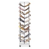 Mainstays 10 Tier 60 Pair Metal and Mesh Rolling Shoe Rack - Walmart.com