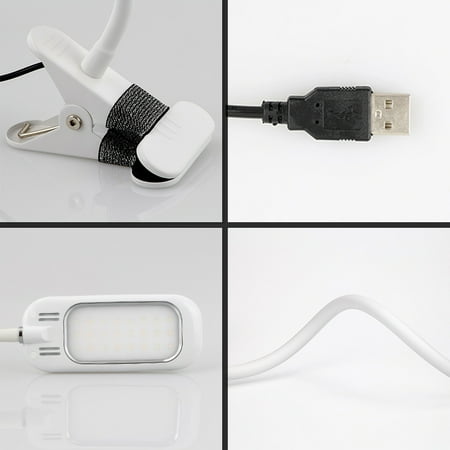 Kids Clip-on Lamp Design Table Lamp Bed Clip Lamp Rechargeable Foldable ...