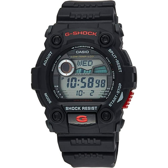 Casio Men's G7900-1 G-Shock Rescue Digital Sport Black Resin Watch ...