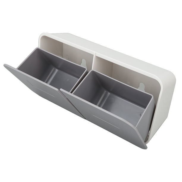 Clamshell Storage Box, Multifunctional Save Space 2 Grids Wall Mounted ...