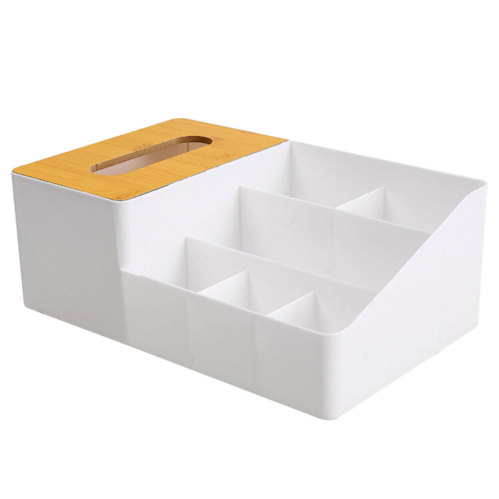 Multi-use Desktop Organizer Box Desktop Tissue Organizer Remote ...