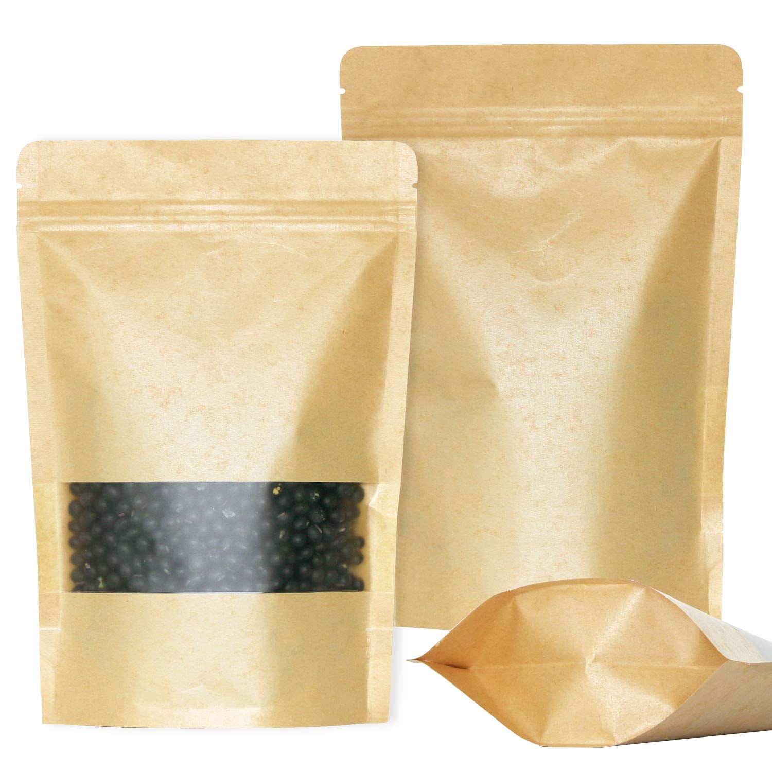 Click here for Luniquz 50pcs Kraft Paper Bags Pouches With Notch... prices