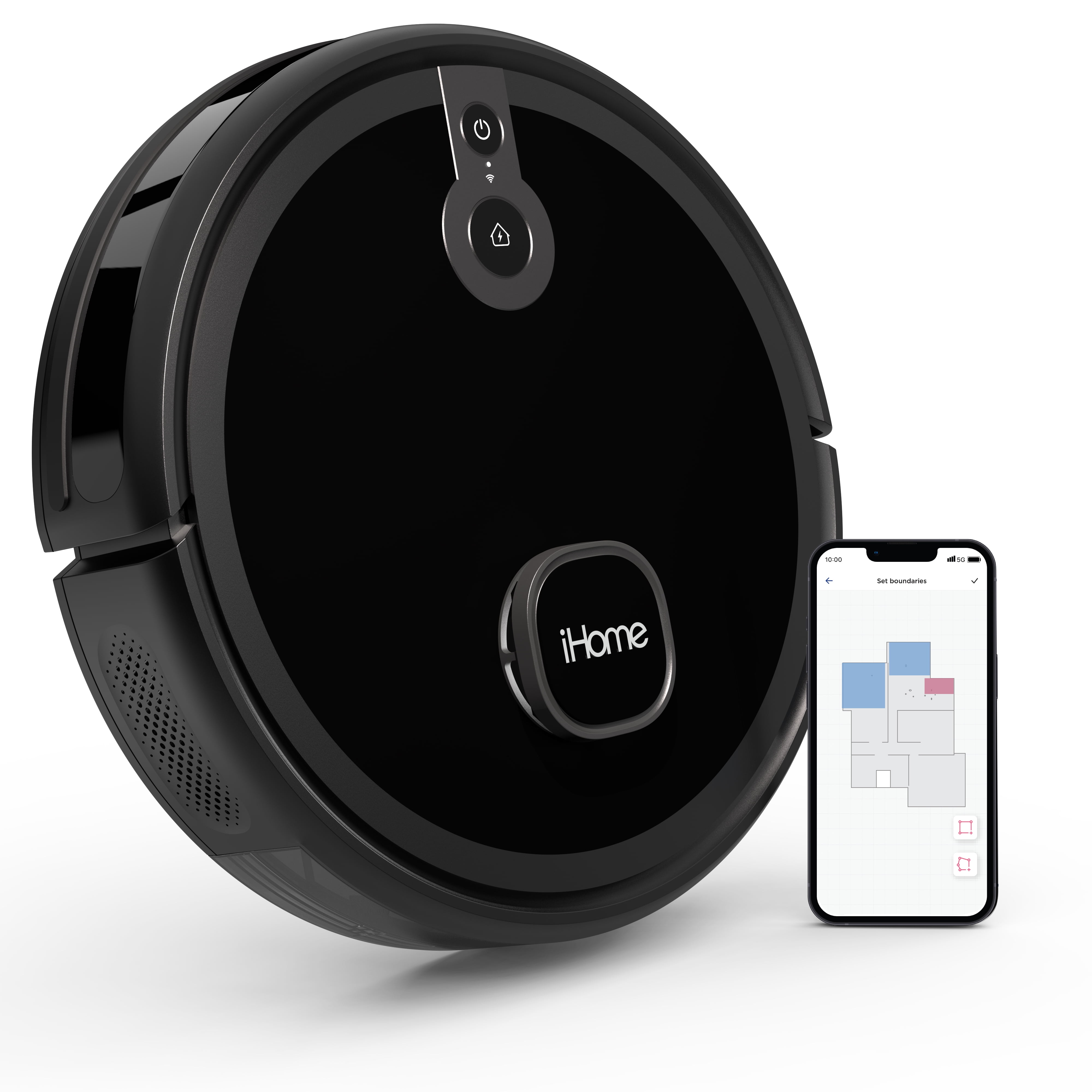Restored iHome AutoVac Nova S1 Robot Vacuum with LIDAR Navigation, 150 ...