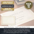 Gold Foil Certificate Paper, 48 Sheets, Customizable for Awards (8.5 x ...
