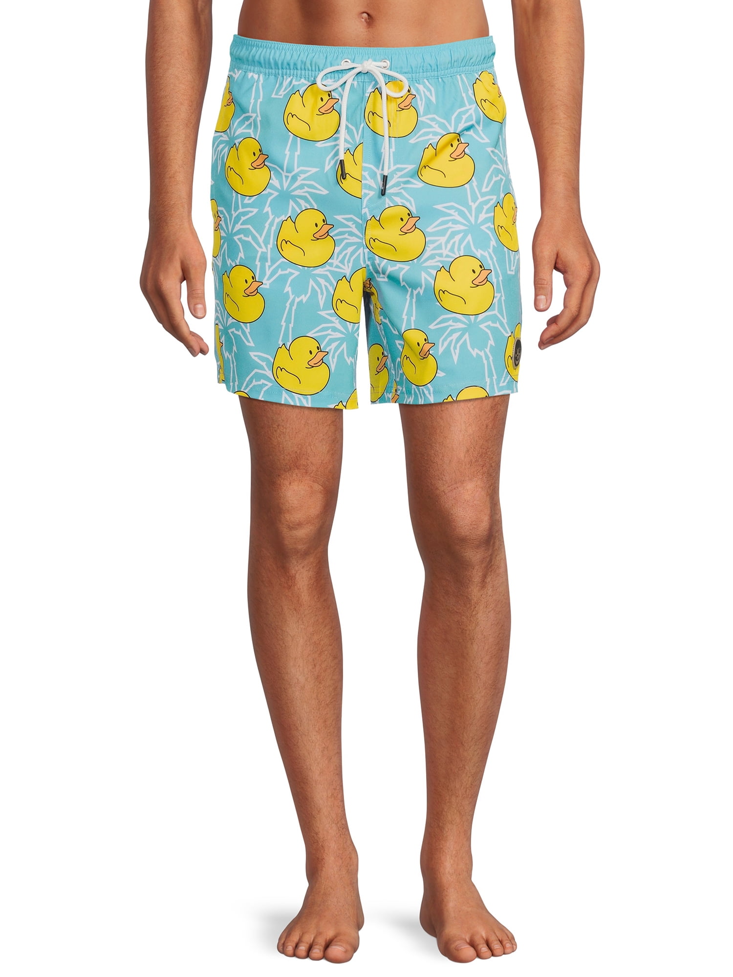 NEFF Men's Printed 7" Swim Trunks with Stretch - Walmart.com