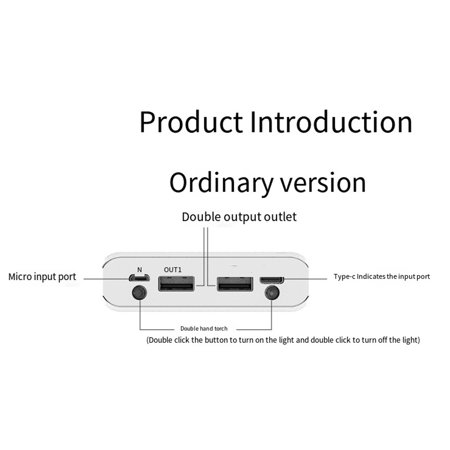 Power Bank Case Portable Welding Free Replacement Solid Replacement ...