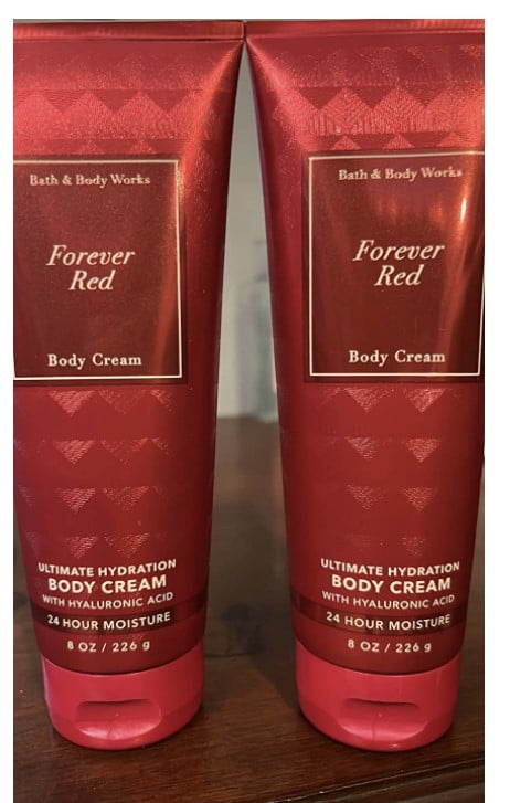 Bath and Body Works 2 Pack Forever Red Ultra Shea Body Cream 8 Oz ...