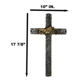Western Rustic Motorcycle Chains Mechanic Biker Chopper Bike Wall Cross ...