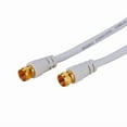 2 Pcs 6Ft Rg6 Dual Coaxial Cable Extension Digital Antenna White Tv ...