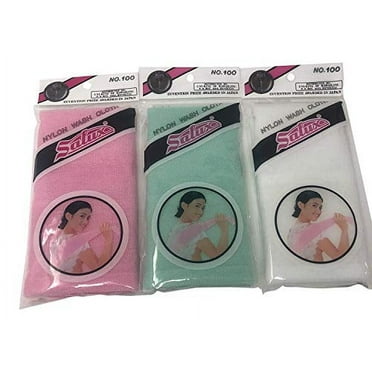 SALUX Beauty Towel Scrub Nylon WASH Cloth Bath Body Shower - Blue ...