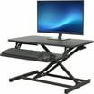 VIVO Black Electric Height Adjustable Corner Desk Riser with Dual ...