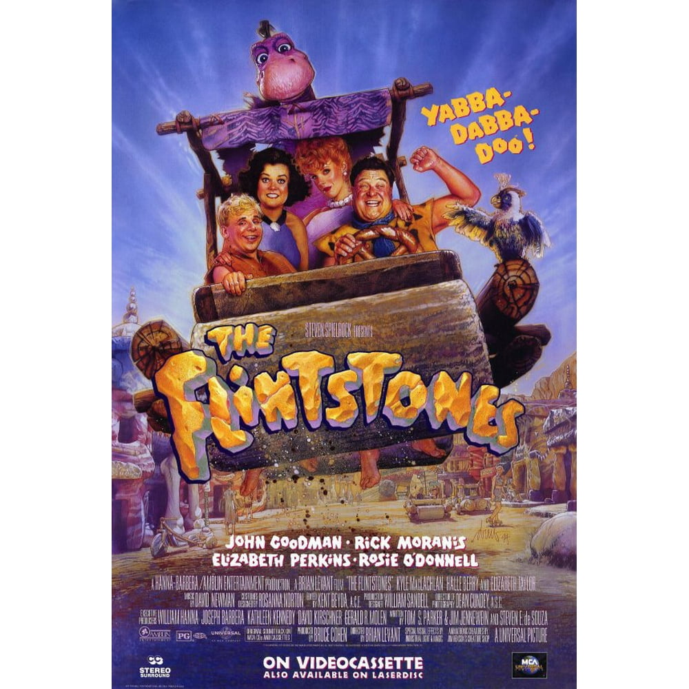 The Flintstones - movie POSTER (Style B) (27" x 40") (1994) - Walmart ...