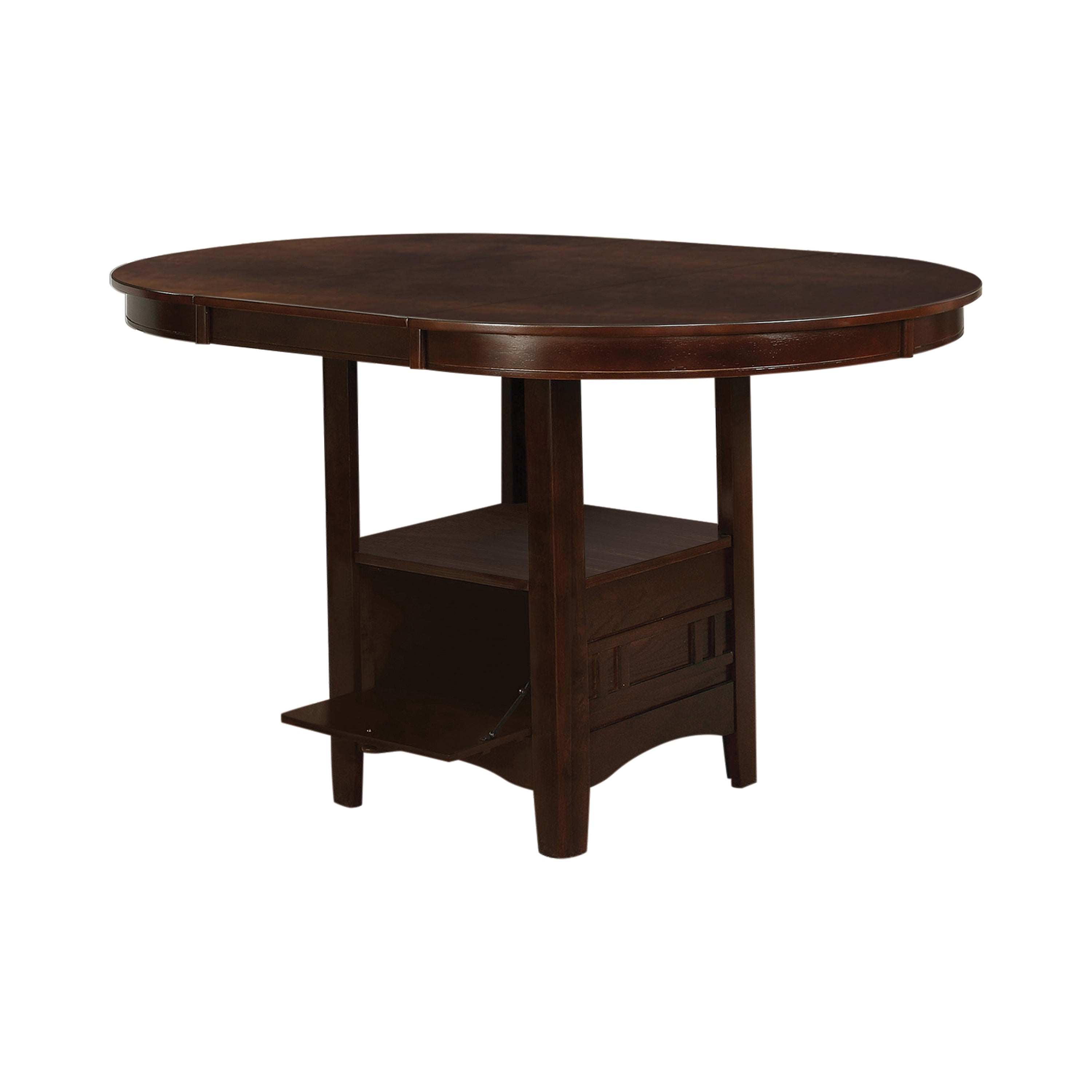 Lavon Oval Counter Height Table Warm Brown - Walmart.com