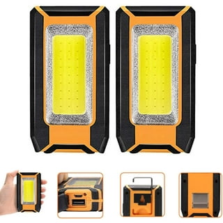 LED Rechargeable Magnetic Work Light 500Lumens, Hanging Hook 3 Lighting ...