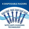 BIC EasyRinse Anti-Clogging Disposable Razors, Men's, 4 Blades, All ...