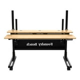 VersaDesk® Foundry Bench® 60" x 30" Height Adjustable Standing Desk ...