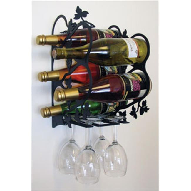 Village Wrought Iron WR-WM-157-M Wall Mt. Grapevine Wine Rack - Walmart.com