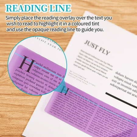 letairis 12piece Reading Skills With Colorful Guided Reading Ruler For ...