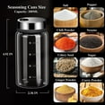 7 oz Salt Pepper Shakers with Adjustable Outlet Holes Clear Glass ...
