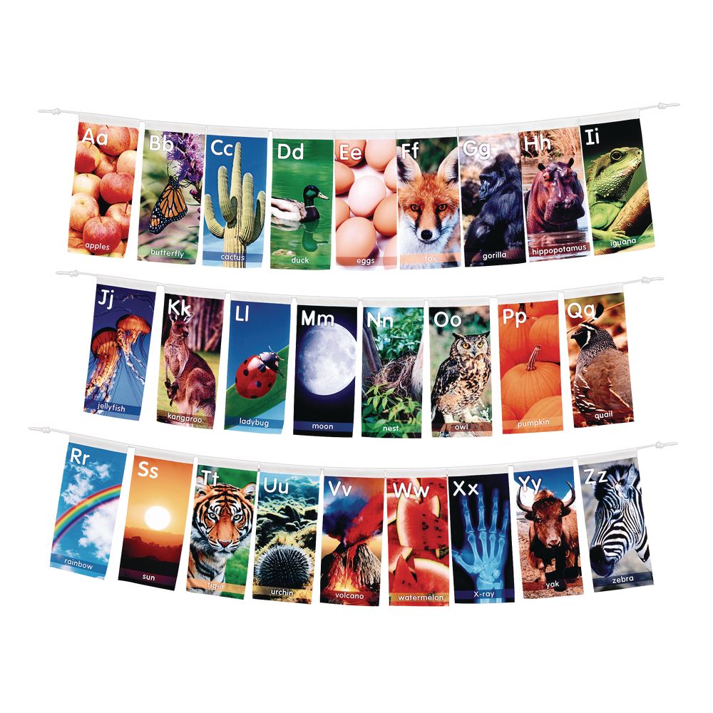 Excellerations Nature Alphabet Banners Set of 26 - Walmart.com