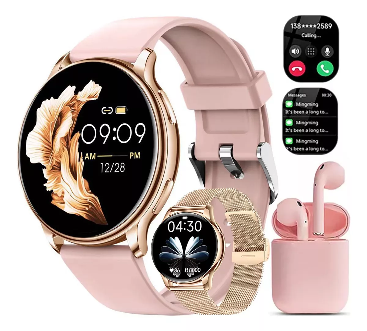 Reloj Inteligente Mujer Bluetooth Ip67 Para Xiaomi iPhone | Bodega ...