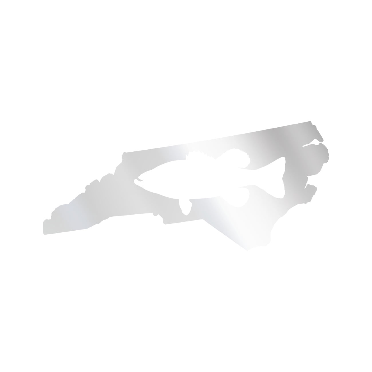 North Carolina Bass Sticker Decal Die Cut - Self Adhesive Vinyl - Weatherproof - Made in USA ...
