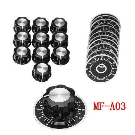 10 Sets Of Potentiometer Knob Kit Mf-A03 Scale Knob+Mf-A03 Bakelite ...