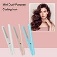 Mini Dual-Purpose Hair Styling Iron, Cordless USB Rechargeable Curl ...