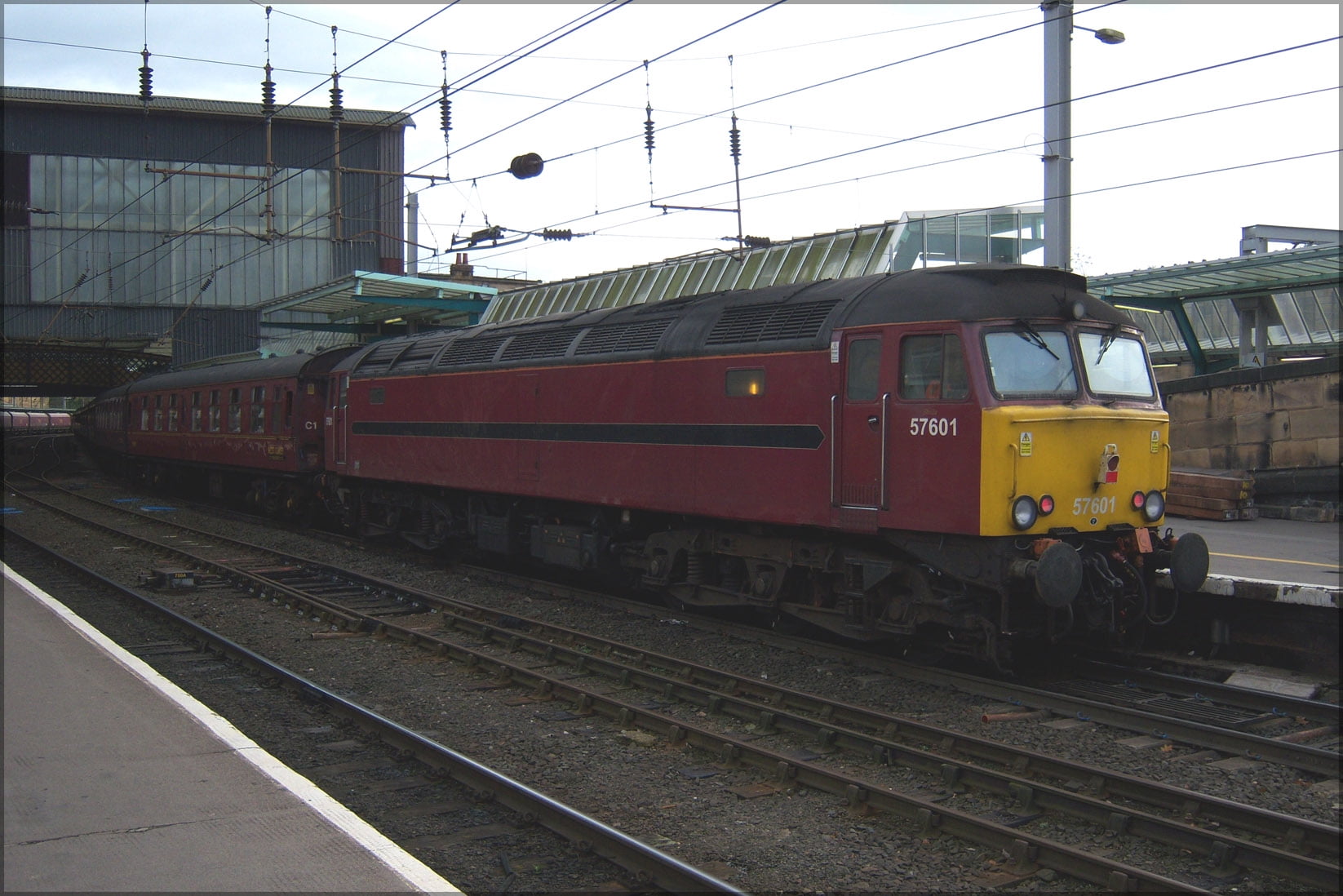 24"x36" Gallery Poster, British Rail Class 57 diesel engine locomotive ...