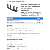 Valve Lifter - Compatible with 2005 - 2009, 2011 - 2020 Dodge Durango ...