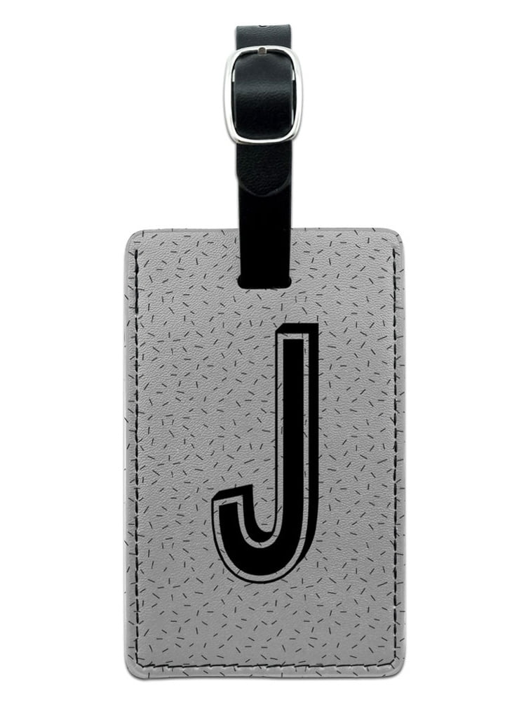 Graphics and More Letter J Initial Sprinkles Black White Rectangle ...