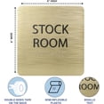 ADA CENTRAL SIGNS - 6" X6" Stock Room Sign - ADA Compliant Tactile ...