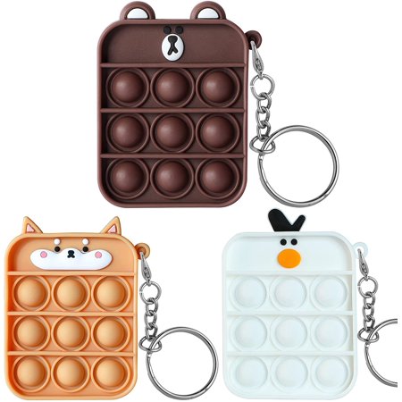 EAYY Fidget Simple Dimple Keychain Bubble Dimples Mini Fidgets Toys ...