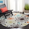 SAFAVIEH Soho Danielle Fire Works Wool Area Rug, Light Blue/Multi, 2' x ...