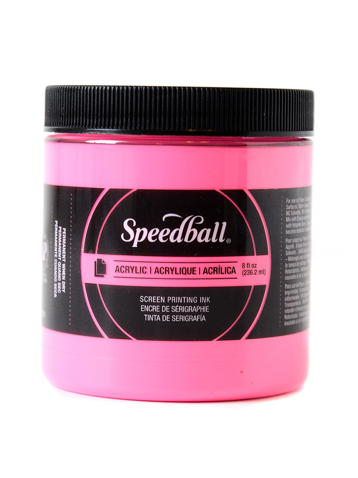 Acrylic Screen Printing Ink fluorescent hot pink, 8 oz. (pack of 2 ...
