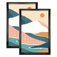 Mainstays 12x18 Black Poster Picture Frame Set of 2 for Photographs and ...