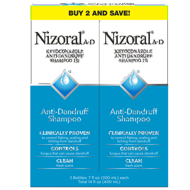 Nizoral AD Anti-Dandruff Shampoo 7 oz (2-Pack) | Walmart en línea