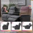 ijuicy 3-Seater Reclining Sofa with 2 Cup Holders,Sofa Recliner with ...