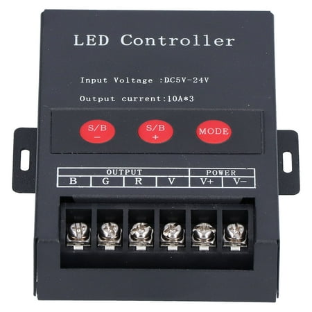 LED Control Box, PWM DC5-24V RGB Controller With Remote Control For ...