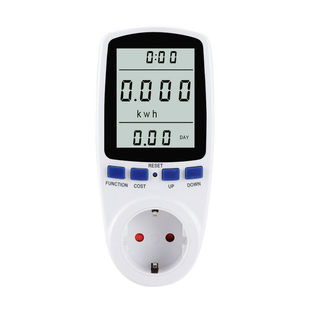 Power Meter Wattmeter Socket, Socket Electric Energy Meter with 7 Mode ...